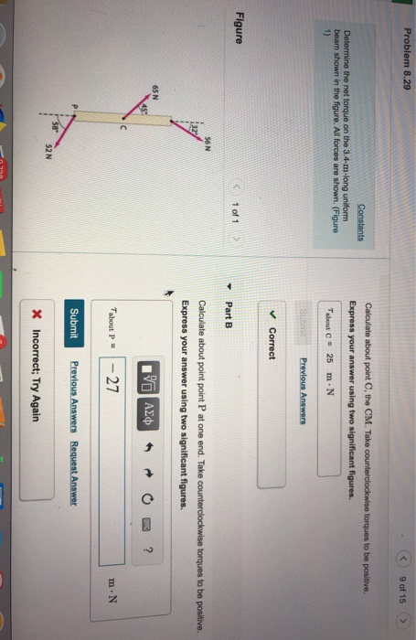 Solved Problem 8.29 Constants Express your answer using two | Chegg.com