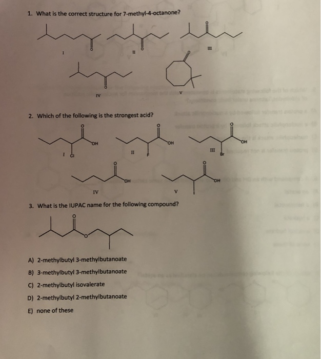 Solved What is the correct structure for | Chegg.com