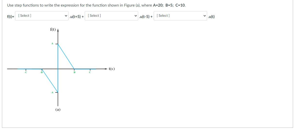 Solved Use Step Functions To Write The Expression For The 6100