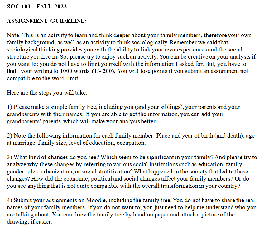 ASSIGNMENT GUIDELINE: Note: This is an activity to | Chegg.com