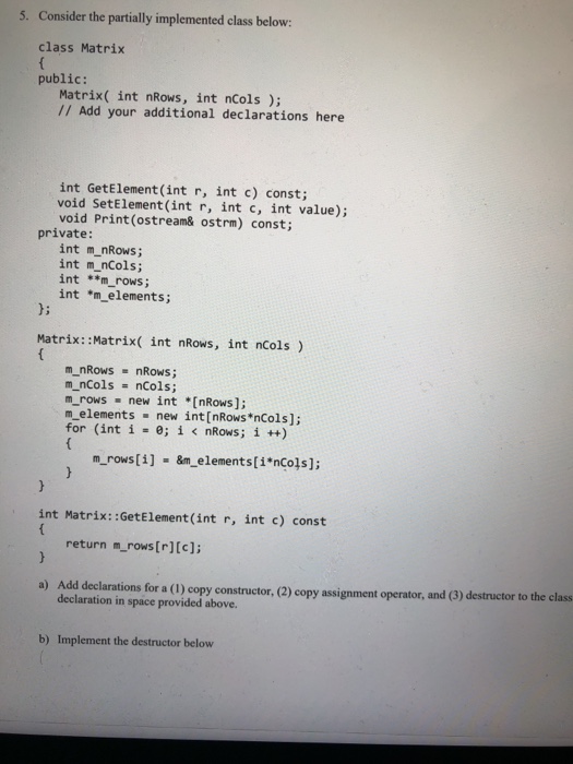 Solved Consider the partially implemented class below: class | Chegg.com