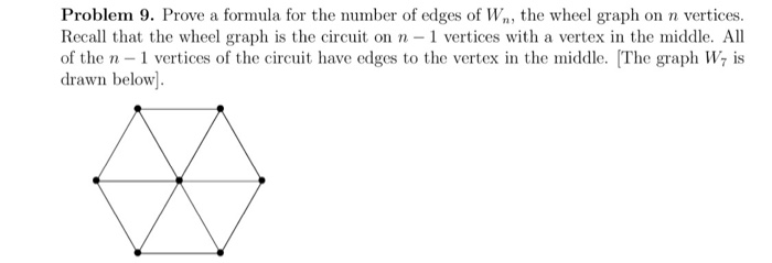 Solved Problem 9. Prove a formula for the number of edges of | Chegg.com