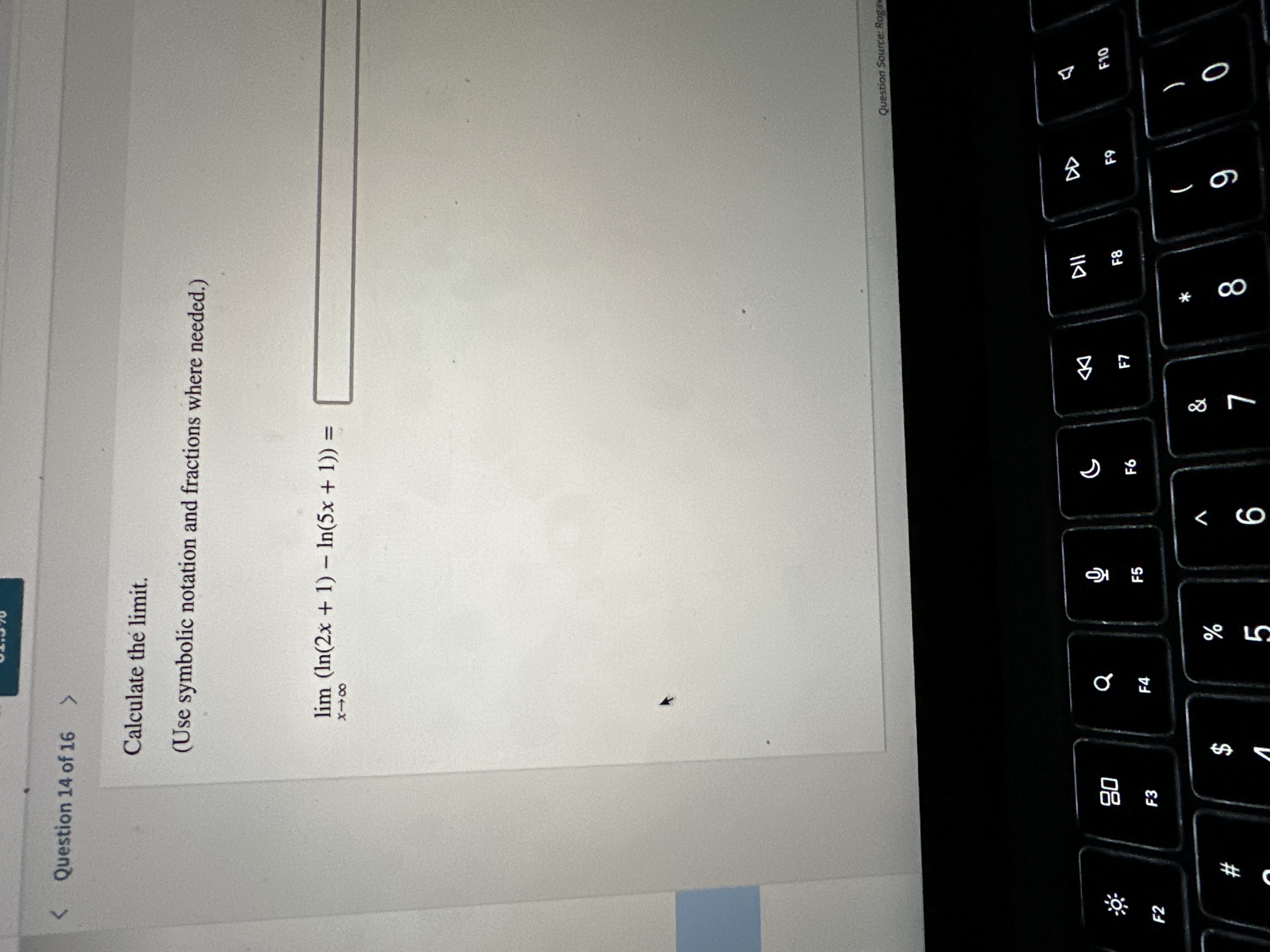 Solved Calculate the limit.(Use symbolic notation and | Chegg.com