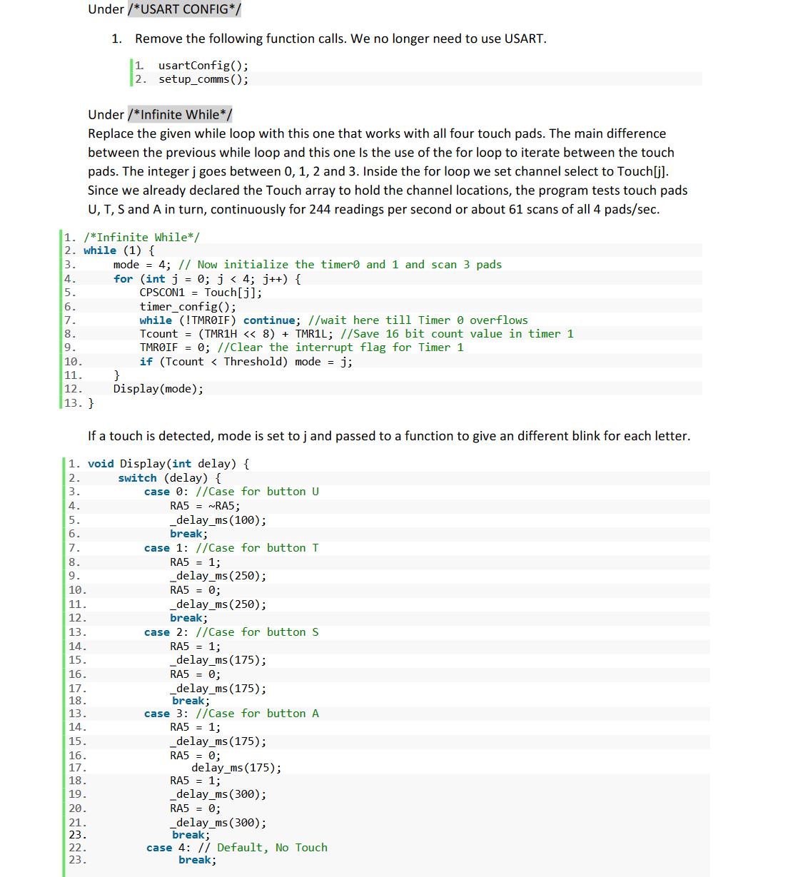 Solved Programming Once you have found your threshold, set | Chegg.com