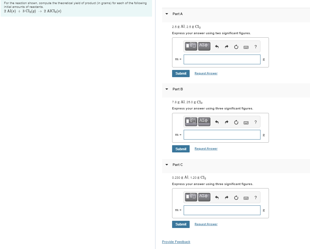 Solved For the reaction shown, compute the theoretical yield | Chegg.com