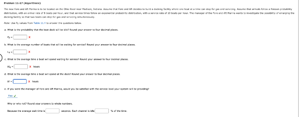 Solved Problem 11-17 (Algorithmic) The new Fore and Aft | Chegg.com