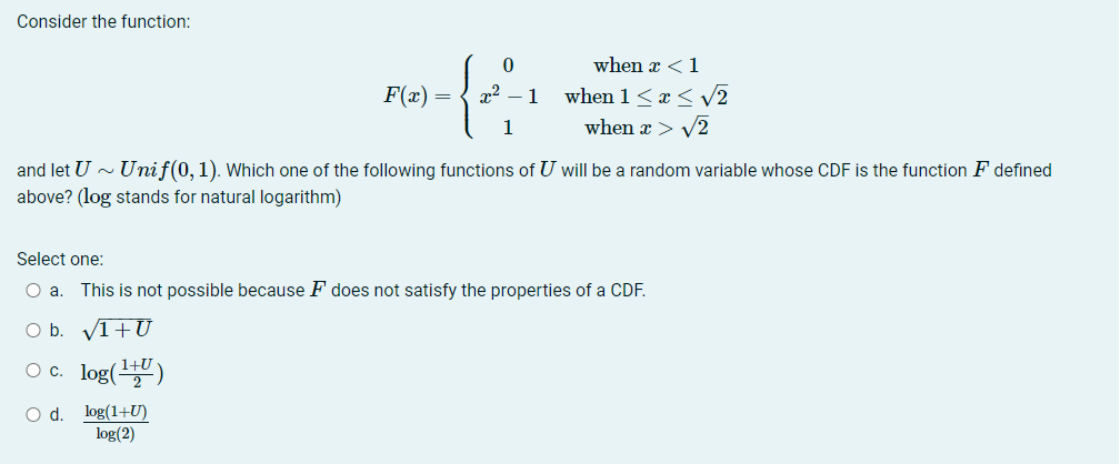 Solved Consider the function: F(x)=⎩⎨⎧0x2−11 when x
