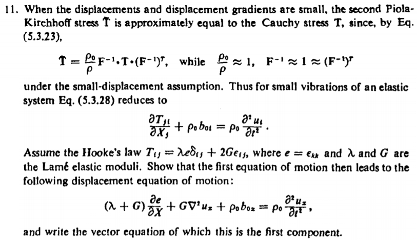 11. When the displacements and displacement gradients | Chegg.com