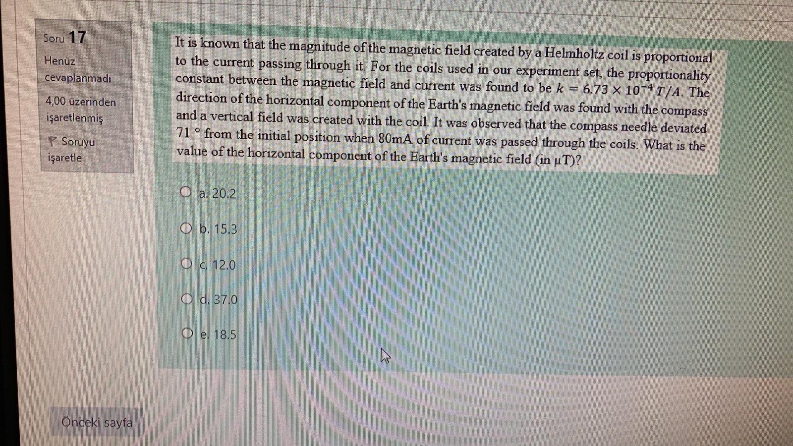 Solved It is known that the magnitude of the magnetic field | Chegg.com