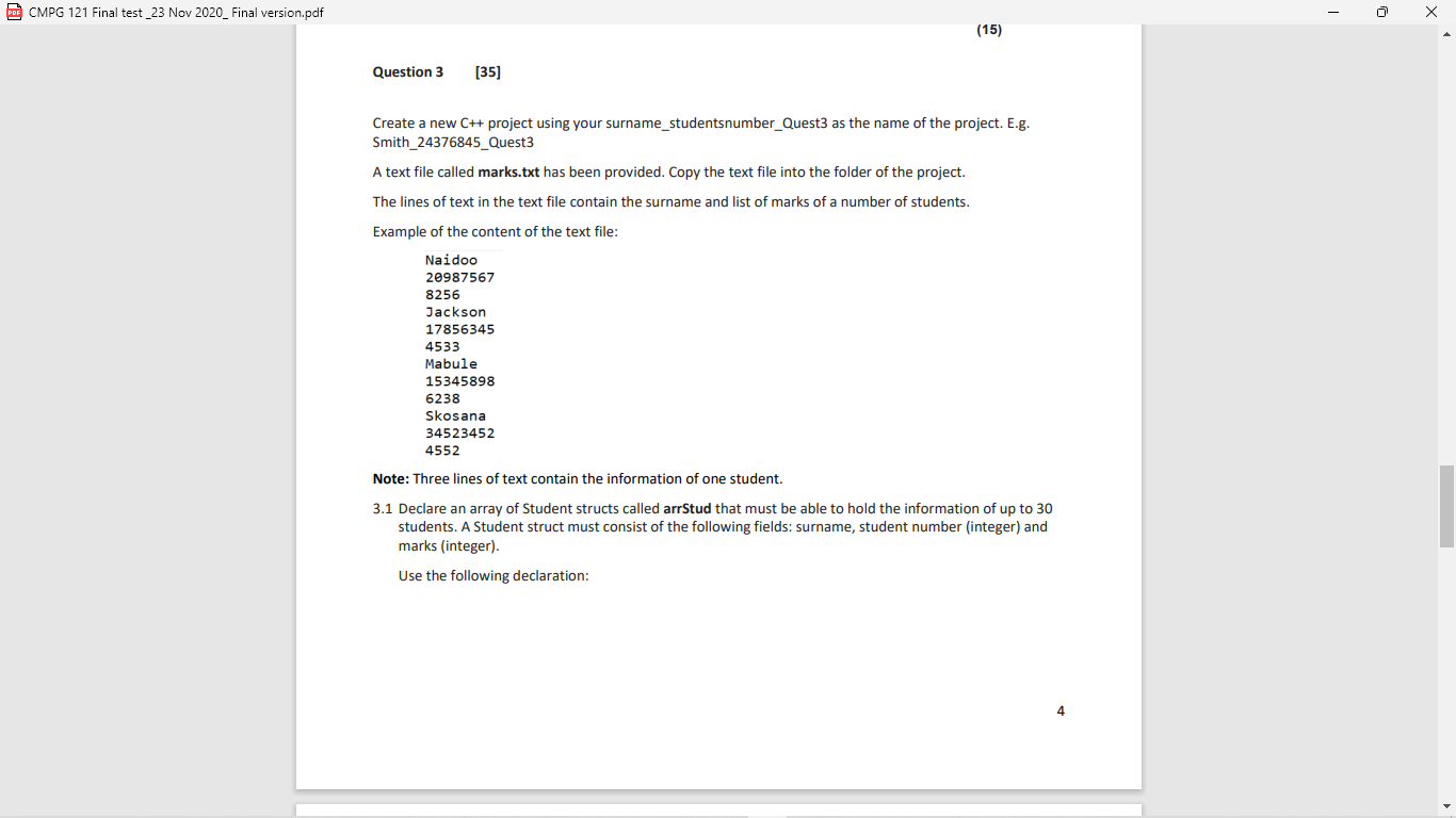 PE CMPG 121 Final test_23 Nov 2020_ Final version.pdf | Chegg.com