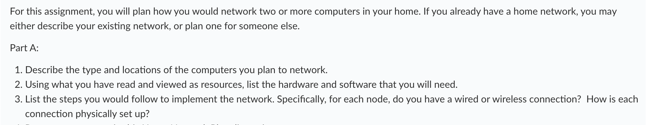 Solved For this assignment, you will plan how you would | Chegg.com