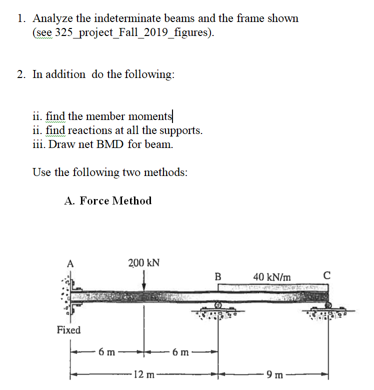 Solved 1. Analyze the indeterminate beams and the frame | Chegg.com