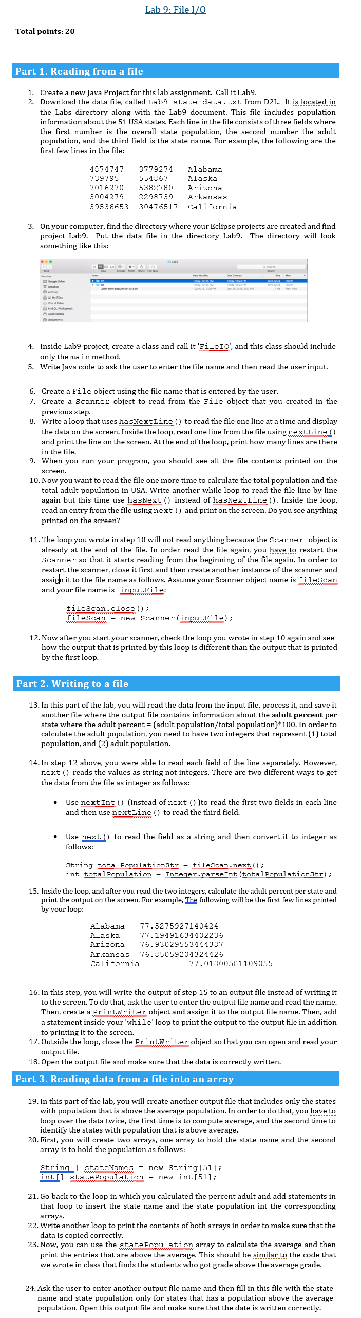 Solved Lab9-state-data.txt 4874747 3779274 | Chegg.com
