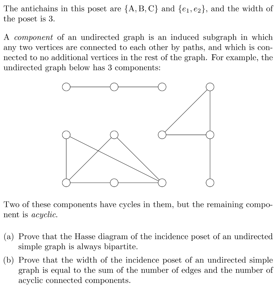 Solved An antichain is a subset of a partially ordered set | Chegg.com