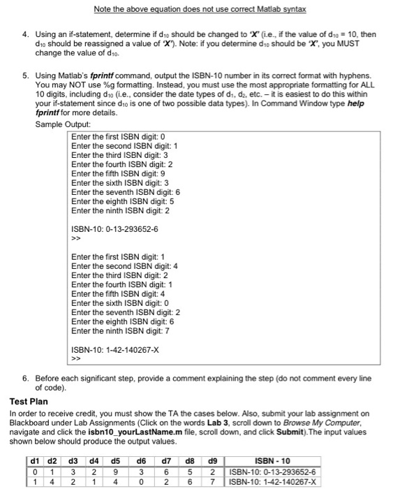 Solved Lab 3 Isbn 10 In Class Csci 251 Problem Statement