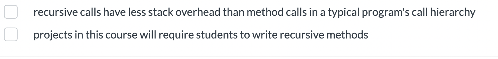 Solved Select all true statements about recursion some | Chegg.com
