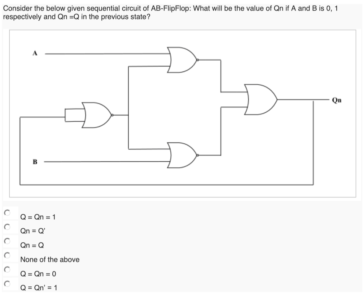 Solved Consider the below given sequential circuit of | Chegg.com
