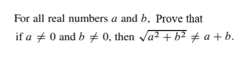 Solved For all real numbers a and b, Prove that if a = 0 and | Chegg.com