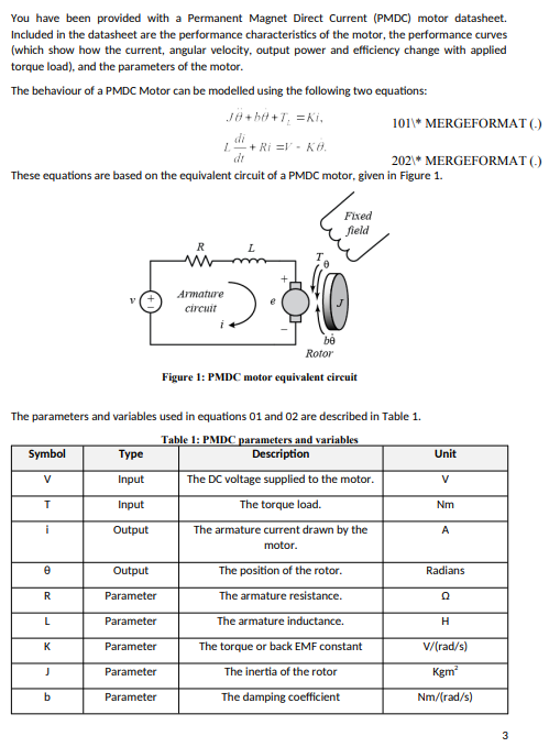 Solved Use the parameters given in the datasheet and the | Chegg.com