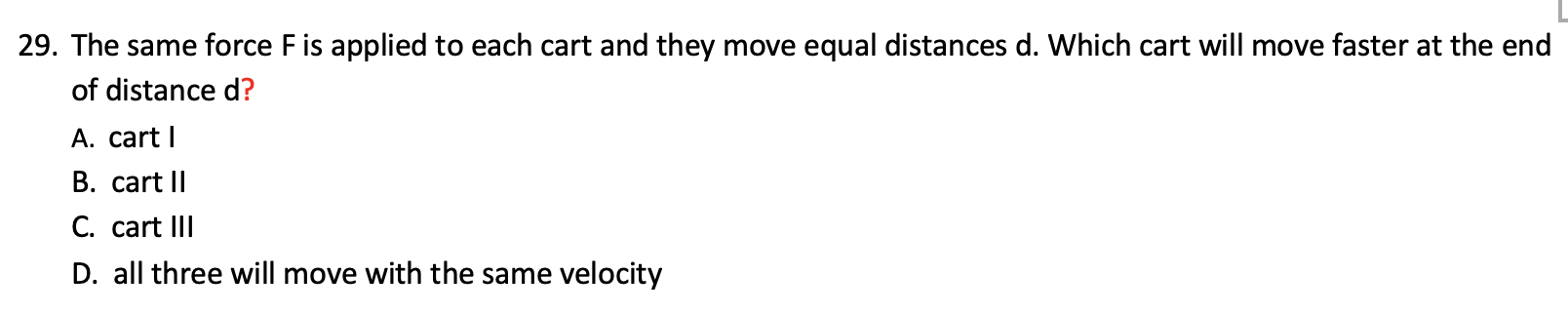 Solved Questions 27-29: In a physics lab, a student uses | Chegg.com