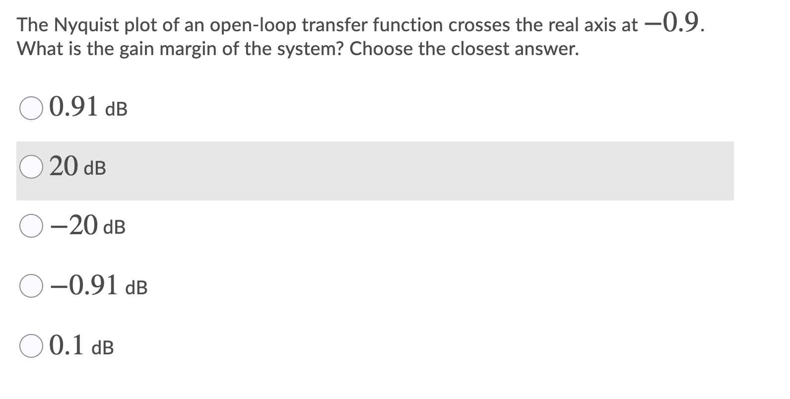 Solved The Nyquist plot of an open-loop transfer function | Chegg.com