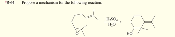 Solved 8-64 Propose a mechanism for the following reaction. | Chegg.com