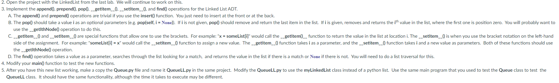 Solved 2 Open The Project With The Linkedlist From The Last
