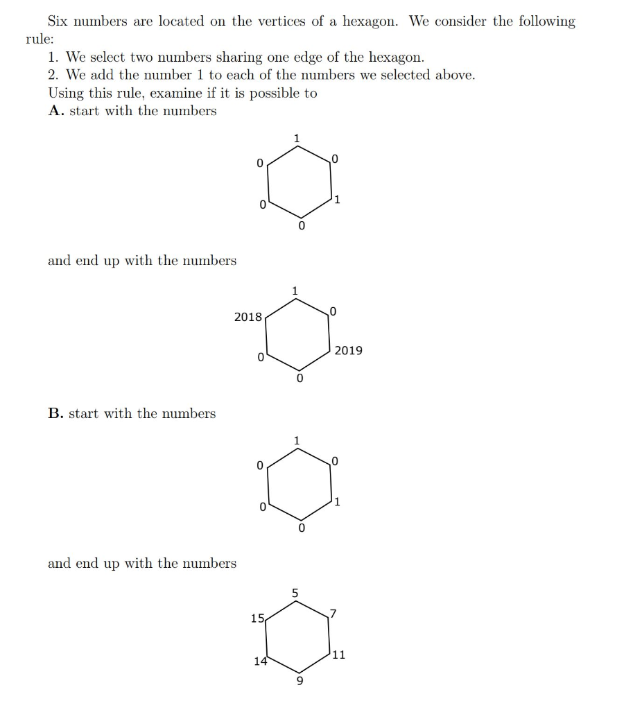Solved Six Numbers Are Located On The Vertices Of A Hexagon Chegg solved-six-numbers-are-located-on-the-vertices-of-a-hexagon-chegg