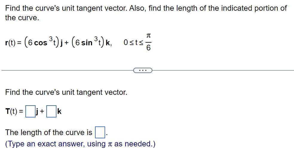 Solved Find the curve's unit tangent vector. Also, find the | Chegg.com