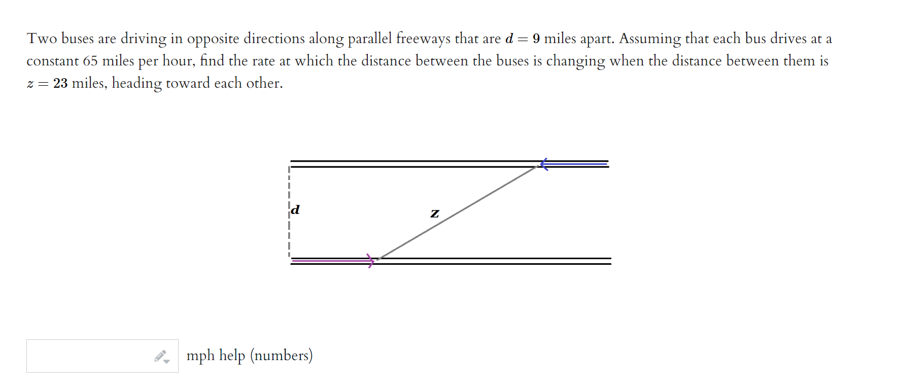 Solved Two buses are driving in opposite directions along | Chegg.com