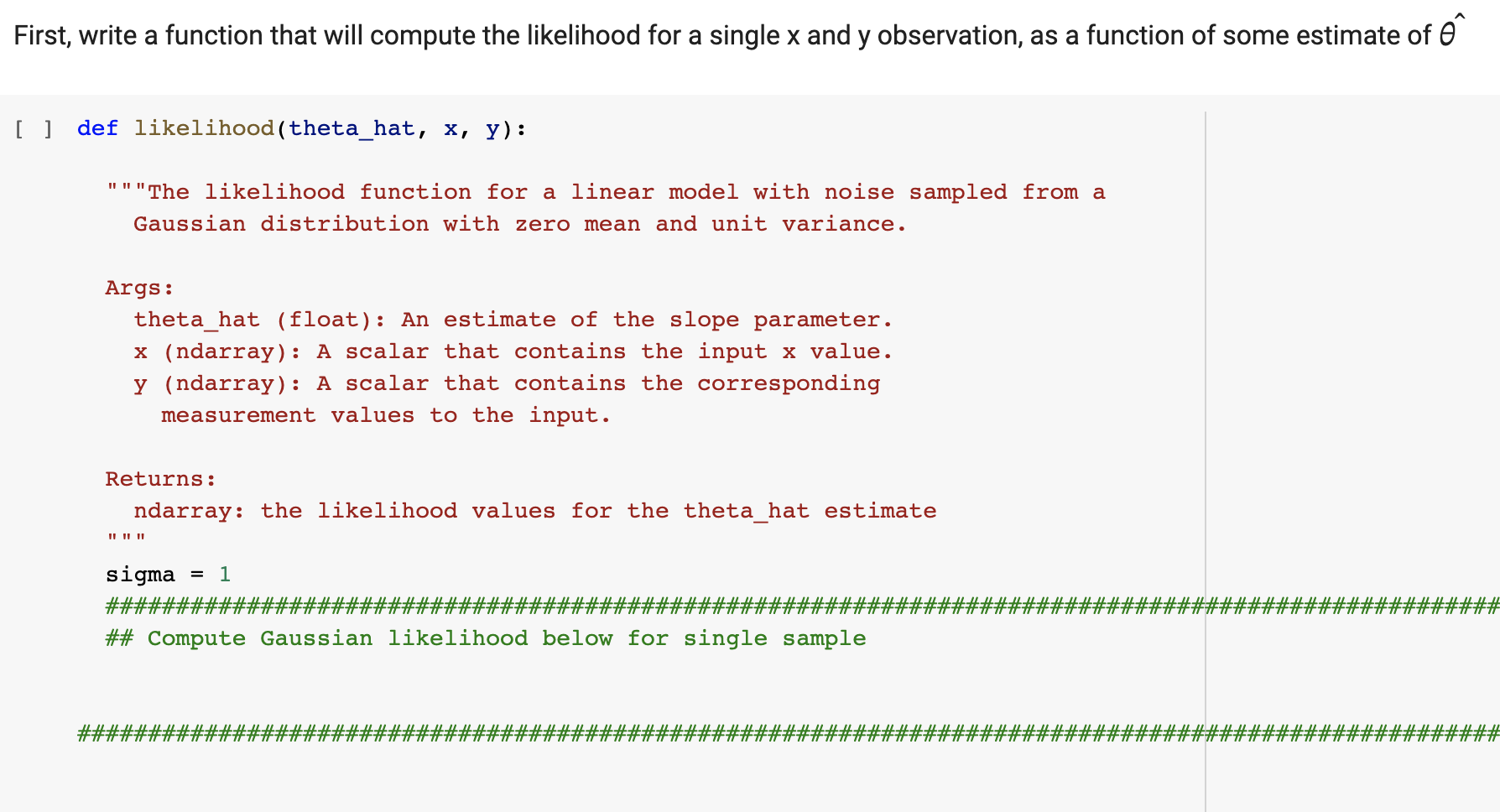 Solved First, write a function that will compute the | Chegg.com