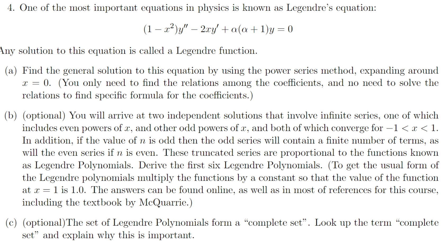 Solved 4. One of the most important equations in physics is | Chegg.com