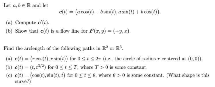 Solved Let a,b∈R and let | Chegg.com