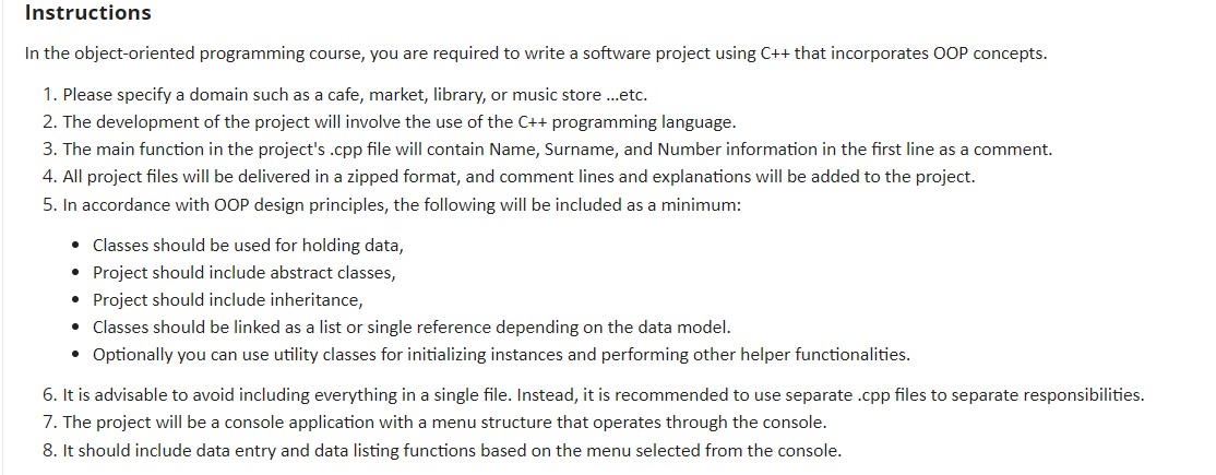 Solved In the object-oriented programming course, you are | Chegg.com