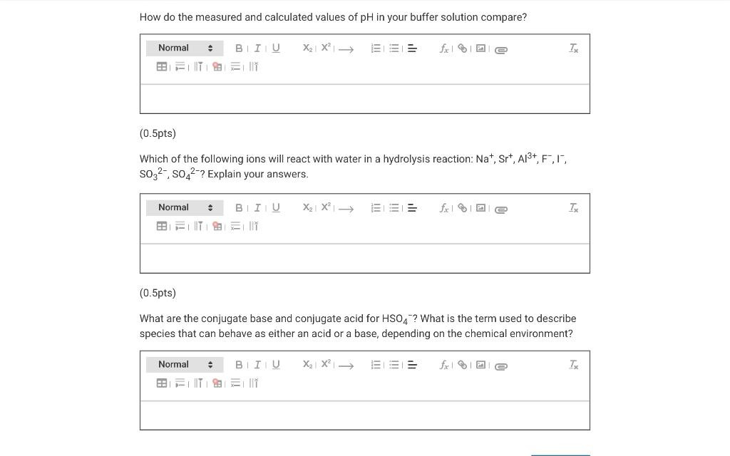 Solved Molar quantity: H3O+ = 1.7 HPO4 2- = 16.5 H2PO4- = | Chegg.com
