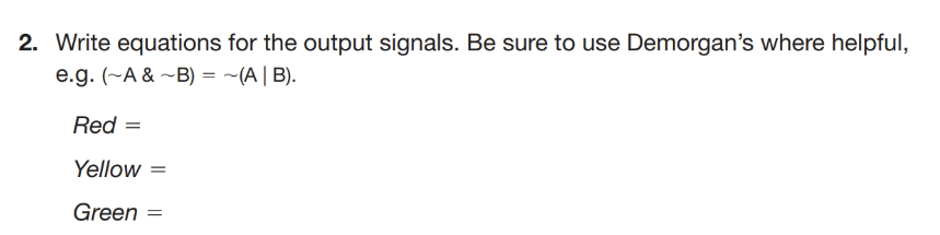 Solved 2. Write equations for the output signals. Be sure to | Chegg.com