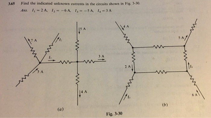 Solved Find the indicated unknown currents in the circuits | Chegg.com
