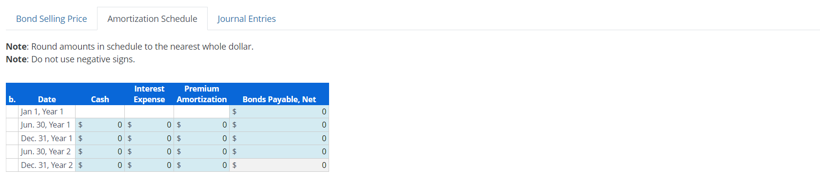 Solved Note: Round amounts in schedule to the nearest | Chegg.com