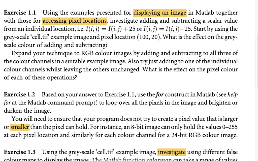 Solved Exercise 1.1 Using the examples presented for | Chegg.com