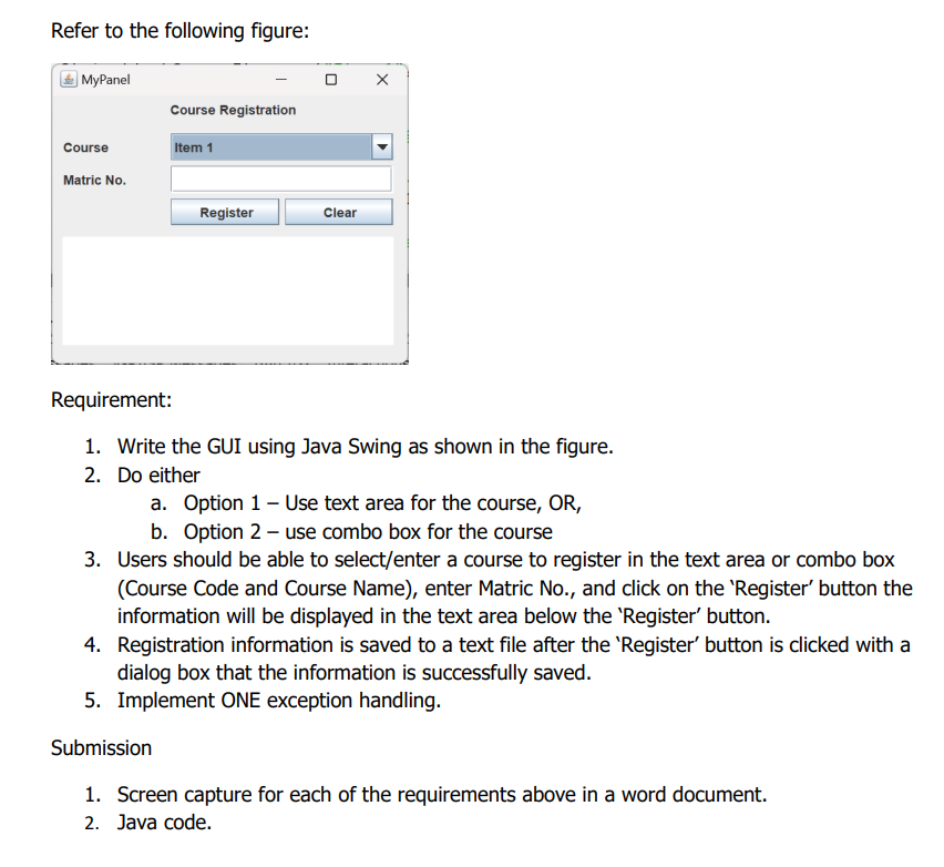 Solved Refer to the following figure: Requirement: 1. Write | Chegg.com