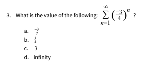 Solved What is the value of the following: | Chegg.com