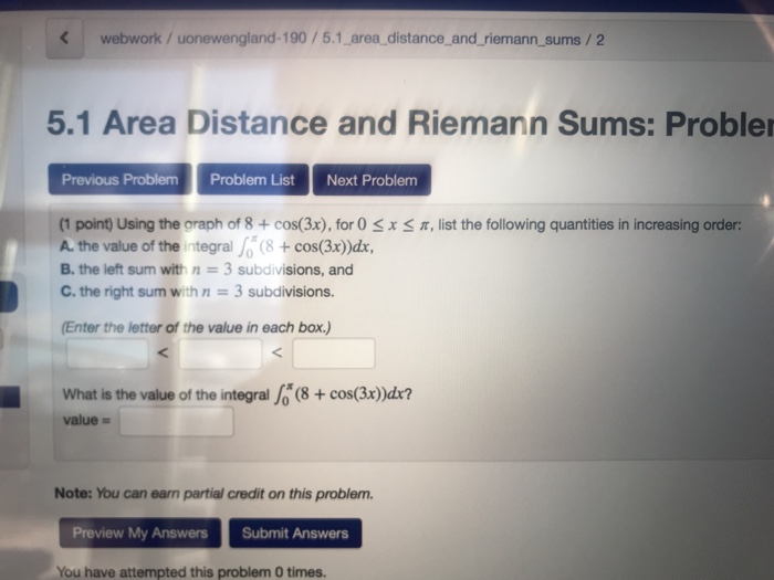 Solved webwork/uonewengland-190/5.1 area_distance and | Chegg.com