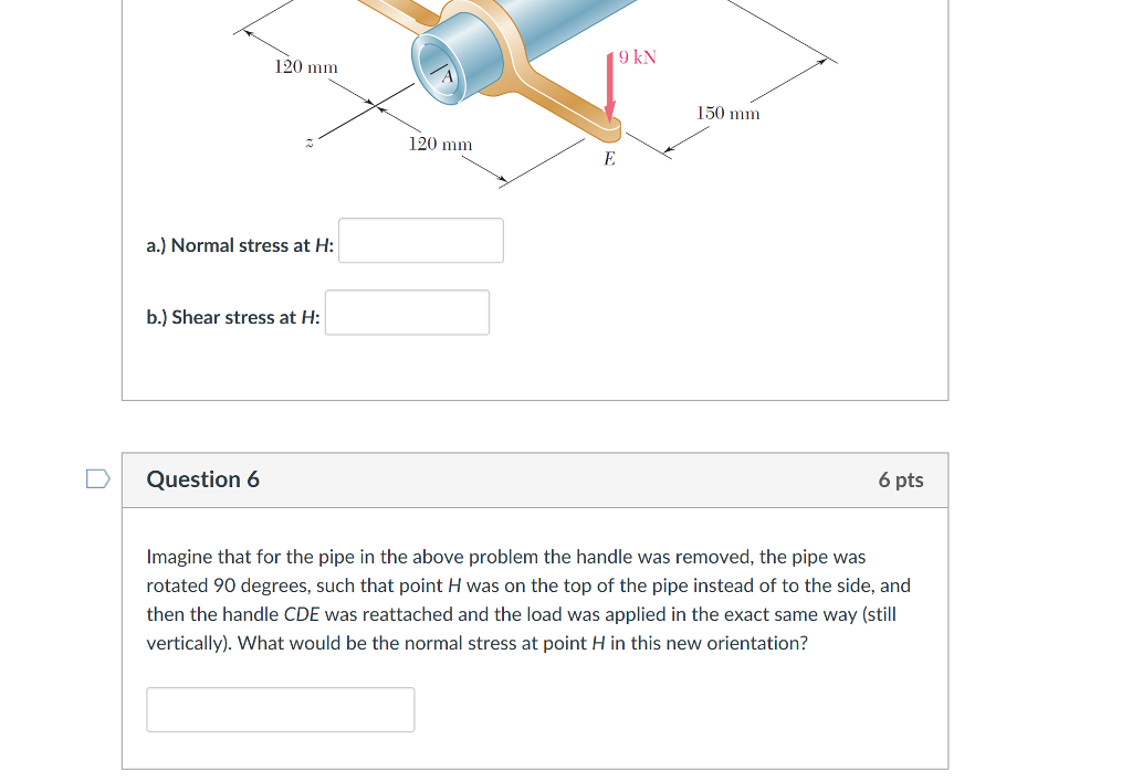 Solved Question 5 16 pts The steel pipe AB has a 72-mm outer | Chegg.com