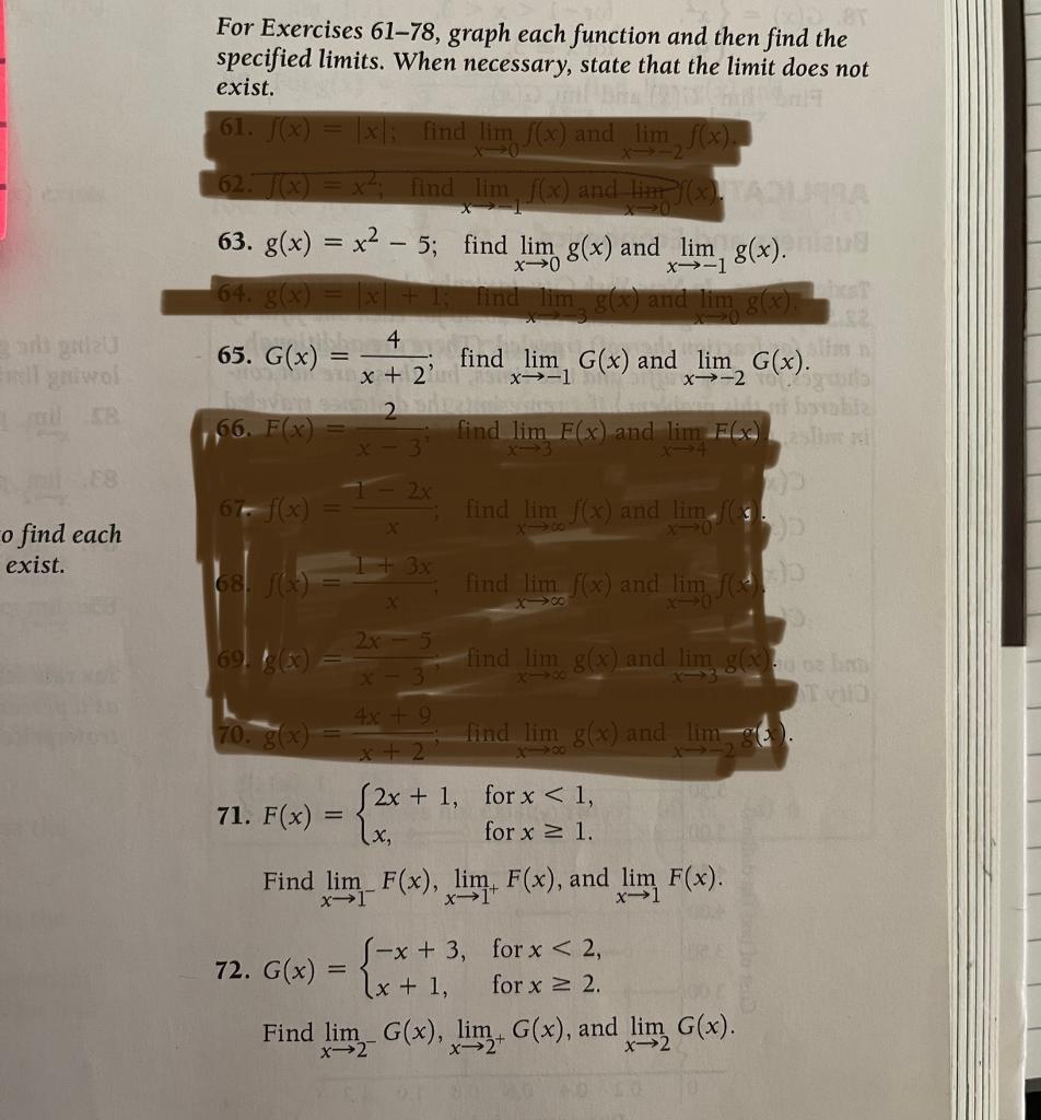 Solved For Exercises 61-78, graph each function and then | Chegg.com