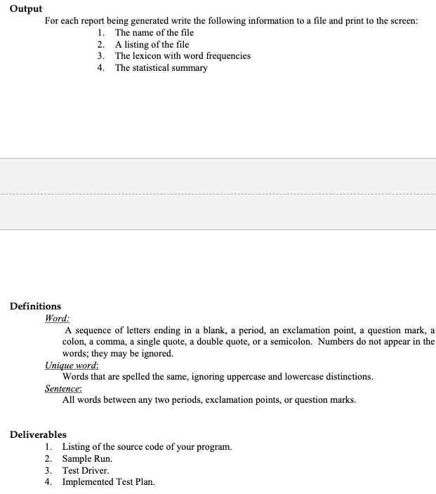 Solved Data Structures and Algorithms LEXICON AND TEXT | Chegg.com