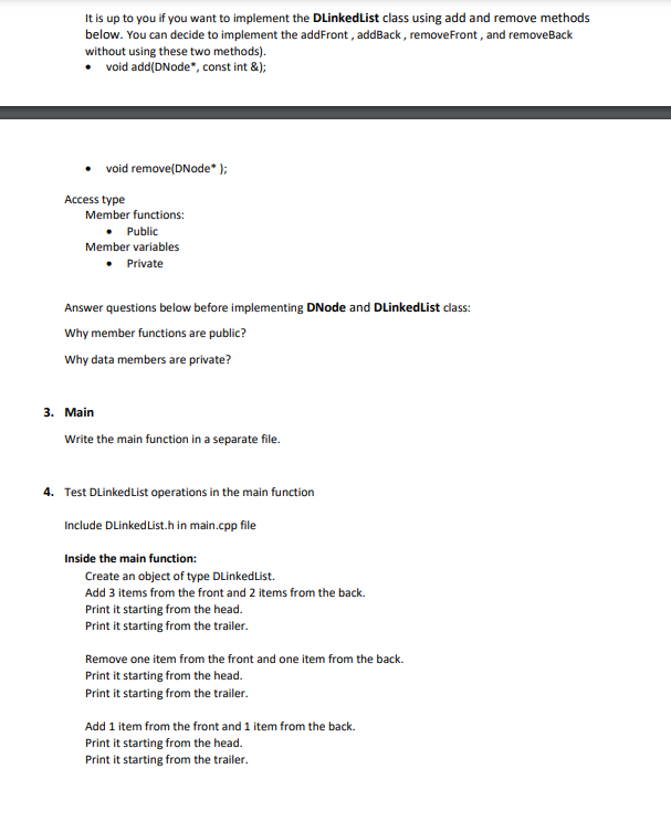 Solved Assignment 5 Write a program in C++ that implements | Chegg.com