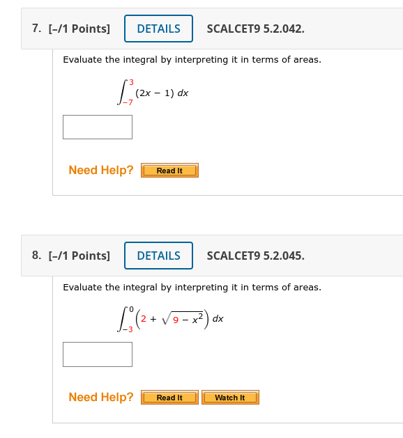 Solved 7.) Evaluate the integral by interpreting it in terms | Chegg.com