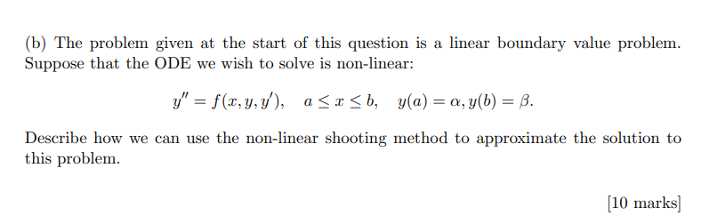 Solved QUESTION 5 [TOTAL MARKS: 20] Consider the problem | Chegg.com