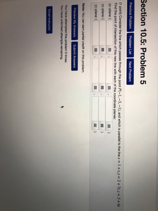 Solved Section 10.5: Problem 4 Previous Problem Problem List | Chegg.com