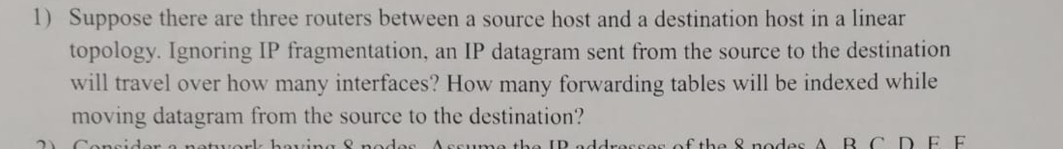 Solved Suppose there are three routers between a source host | Chegg.com